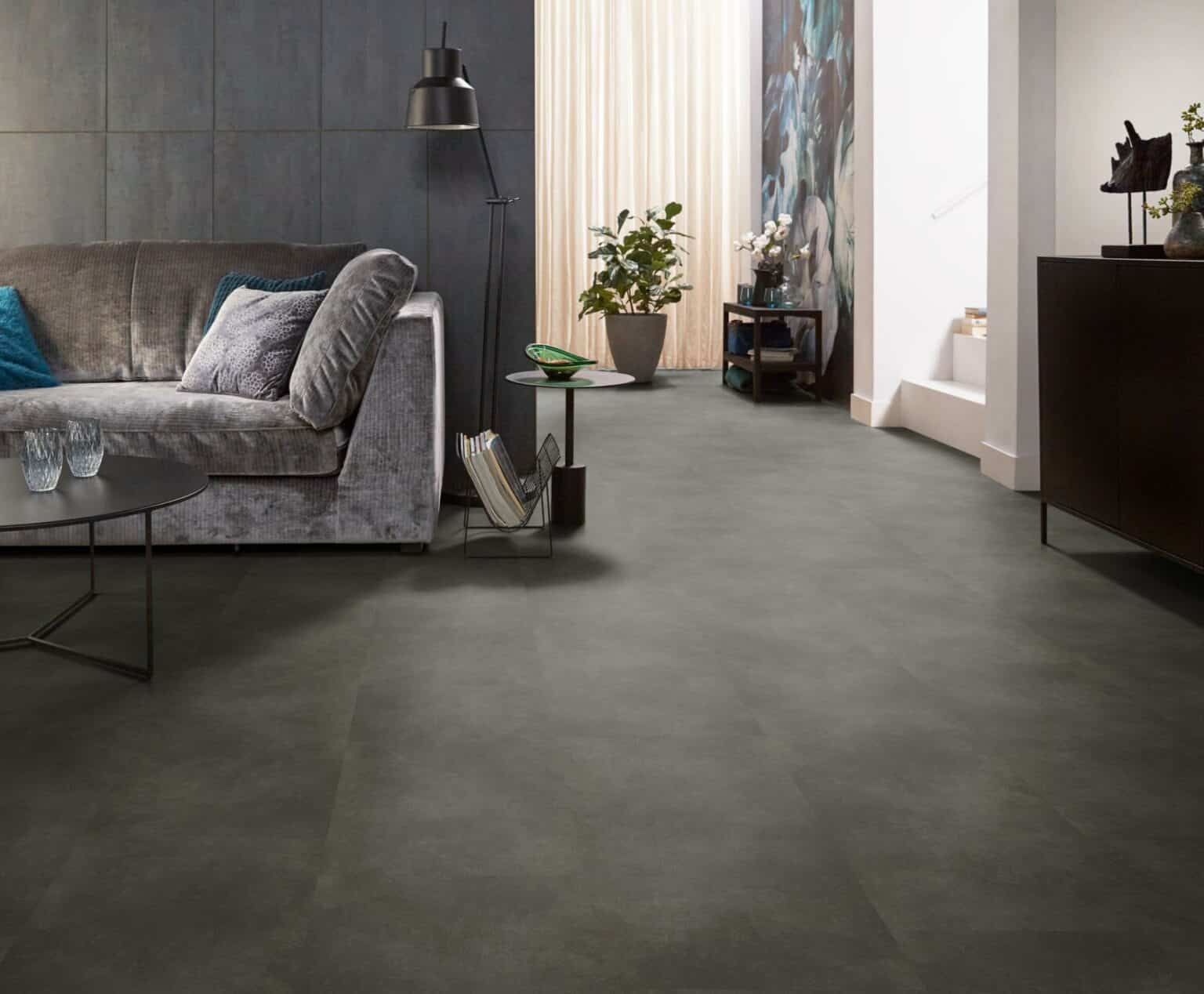 PVC betonlook vloer | industriële woonstijl - Stile Floors